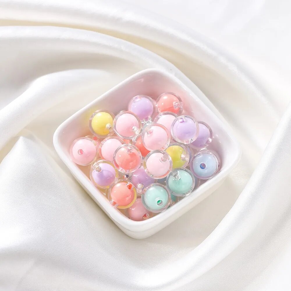 Акриловые бусины St.kunkka 8-15 мм 8mm x 50pcs, Mixed Transparent