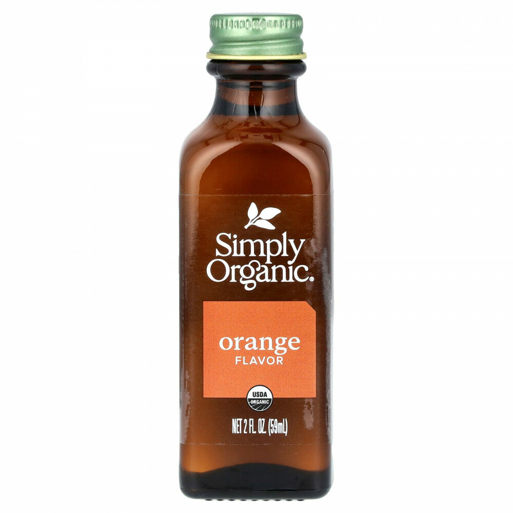 Simply Organic, со вкусом апельсина, 59 мл (2 жидк. унции)