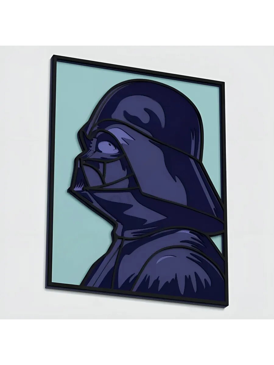 3D Картина по номерам из дерева Вейдер, 23x30 см