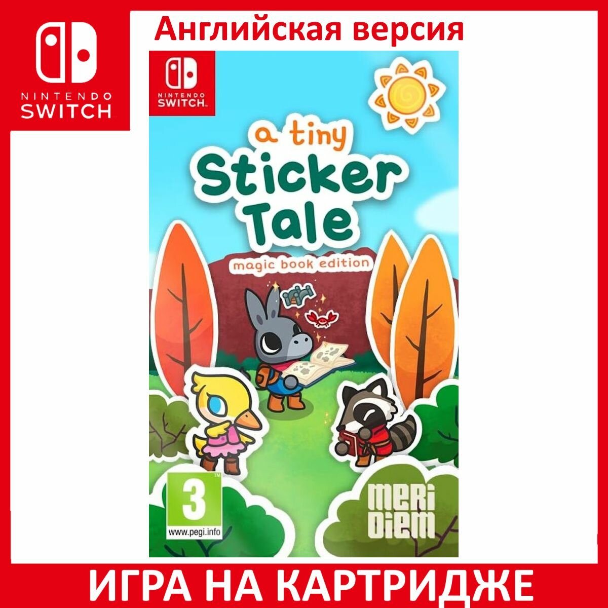 Игра A Tiny Sticker Tale Magic Book Edition Switch Картридж на Nintendo Switch Английская версия