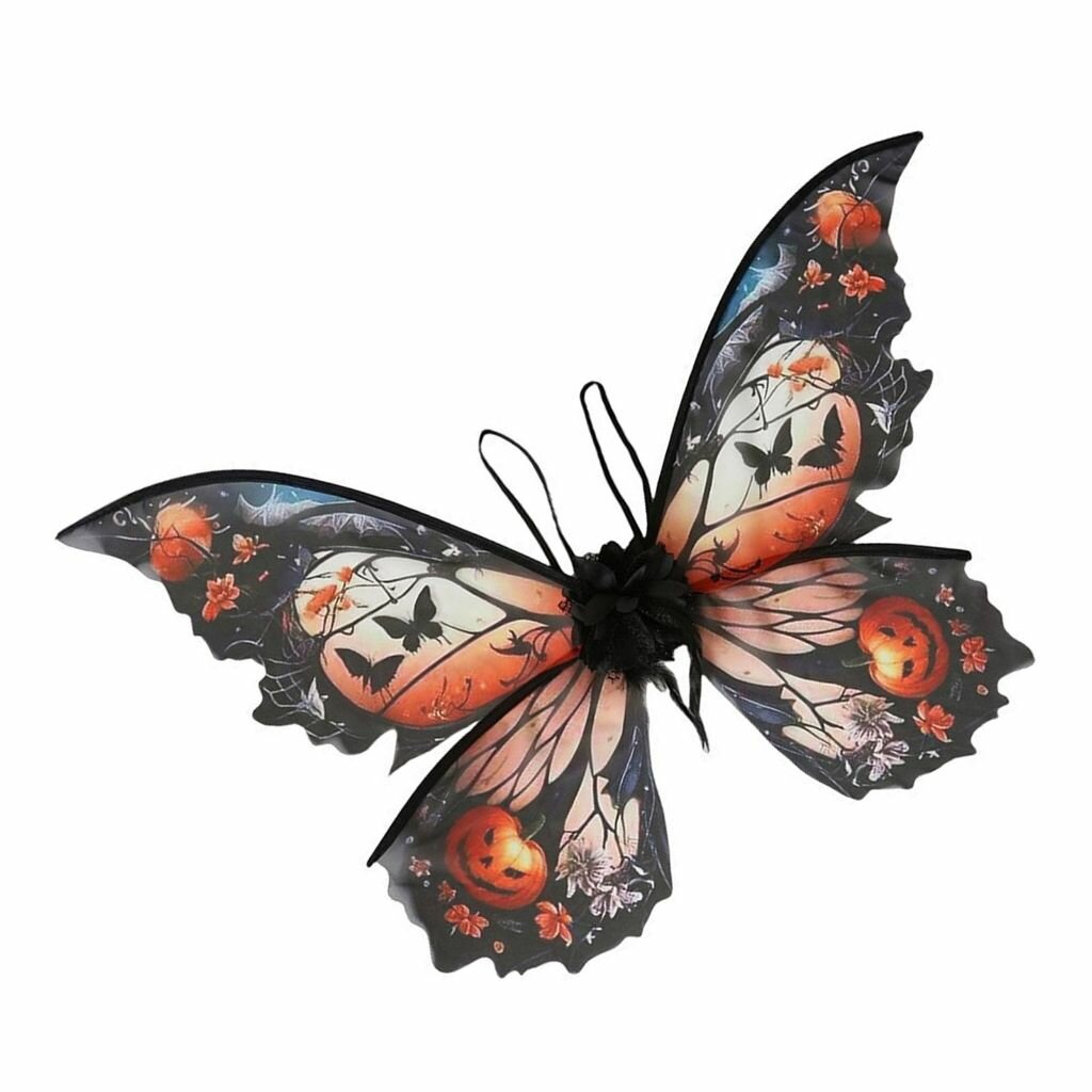 (1 штука) Крылья бабочки-тыквенного цвета