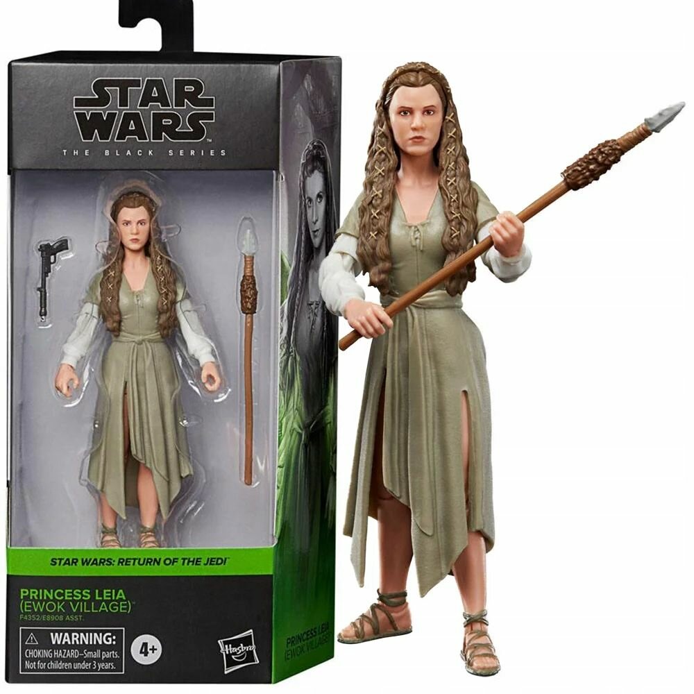 Фигурка Hasbro Star Wars Black Series - Фигурка Принцесса Лея (Деревня Эвоков) 15 см - Хасбро Звездные Войны F4352
