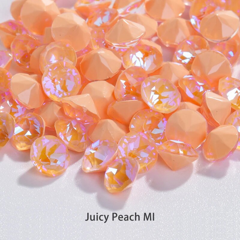 Кристаллы Juicy Peach MI, оранжевые, 4/5/6 мм