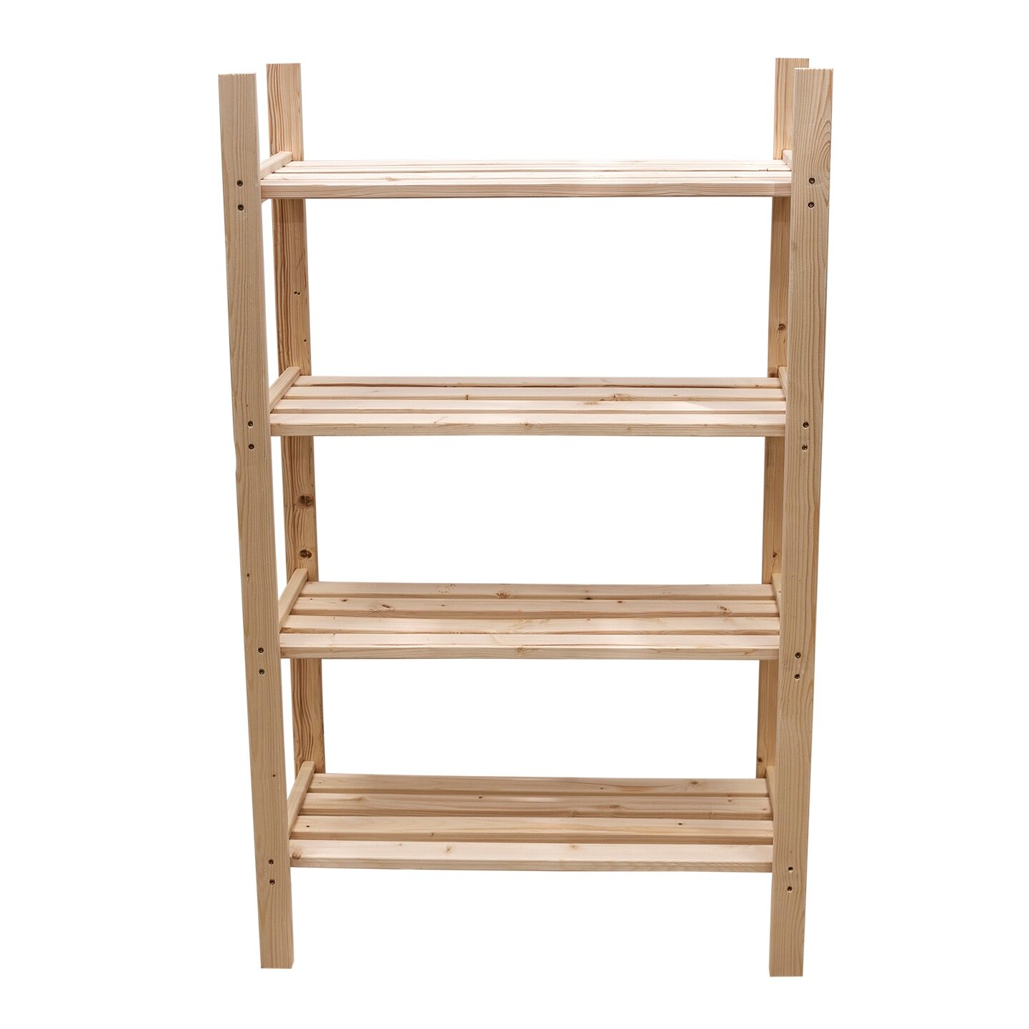 Стеллаж "ЭКО" под покраску, 4 полки 69 х114,2 х28,4 см Стеллаж "ЭКО" под покраску, 4 полки, 69х114,2х28,4 см