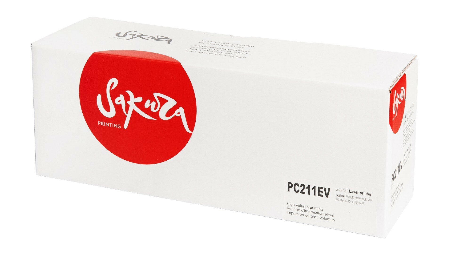 Картридж Sakura PC-211EV для Pantum P2500W /P2500NW /P2506W /P2516 /P2518 /M6500 /M6550 /M6600 /M6607 /M6500W /M6506NW /M6507 /M6557NW /M6550NW /M6600N /M6600NW /M6600W /M6602NW /M6607NW /P2200 /P2207 /P2500 /P2507, черный, 1600 к.