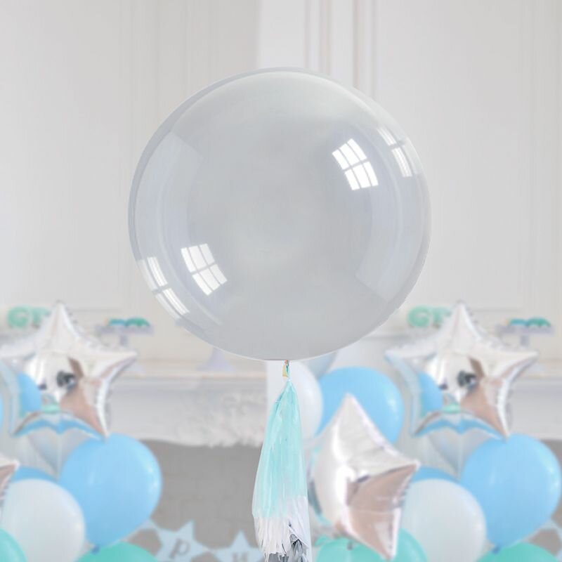 Шар ненадутый К BUBBLE BOBO сфера 24" б/рисунка cин. уп