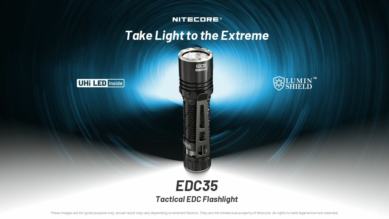 Nitecore edc35 5000 люмен