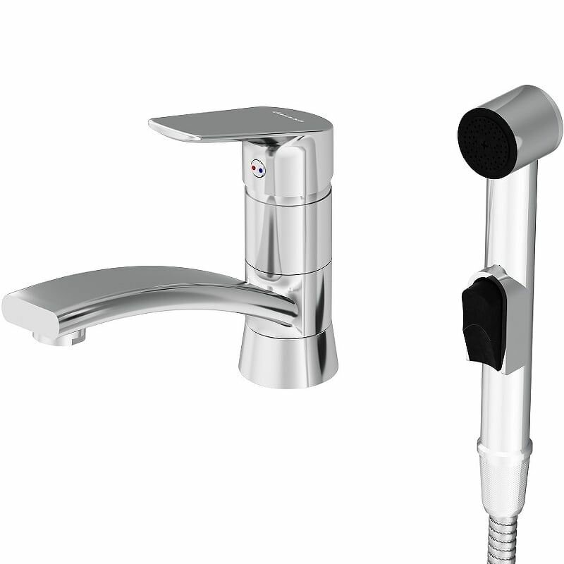 Смеситель Damixa Jupiter 770230001 с гигиеническим душем Хром