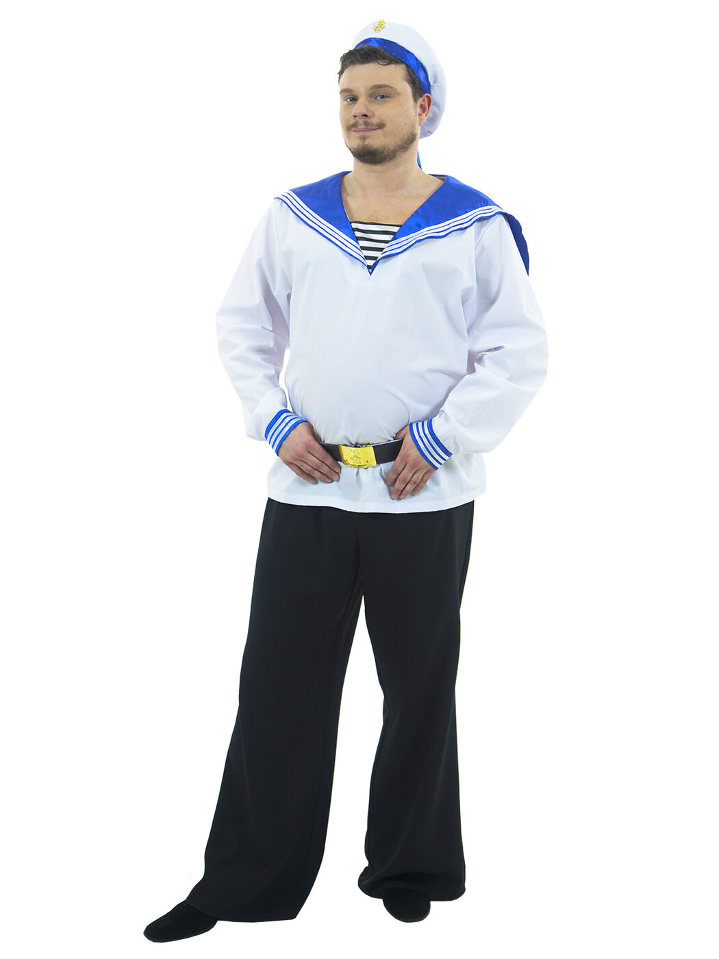 Мужской военный карнавальный костюм матроса (р.182) (р.56-58)