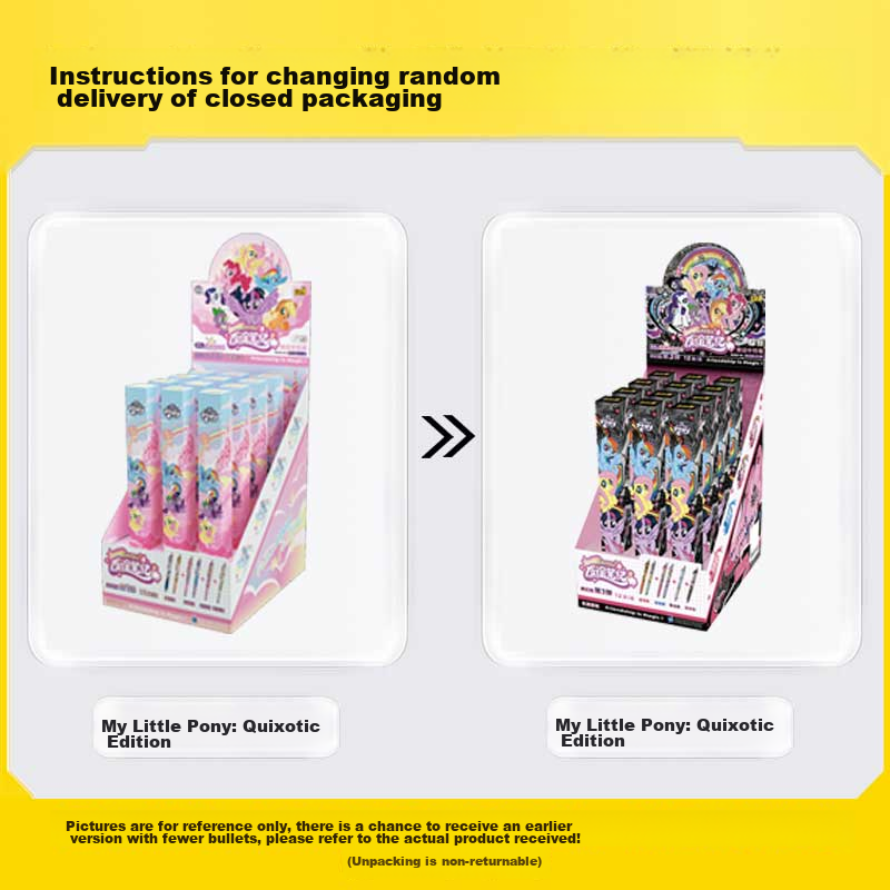 [Back to School Essential] Kayou My Little Pony Gel Pen, 1-Pack Blind Box Pen, Retractable Pen, Signature Pen, Student Stationery, Exam-Specific Pen