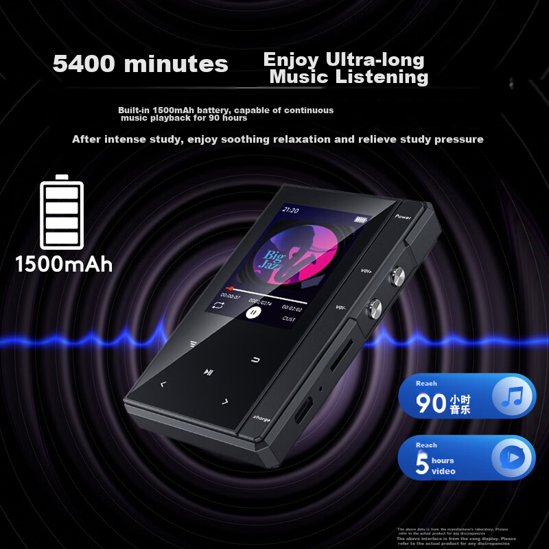 Moonlight Treasure Box M1601 MP3 Player, Bluetooth Portable Speaker, Music Listening Device, with Screen, Long Standby Time, English Listening Machine for High School Students, 32GB, Back-To Season Subsidy