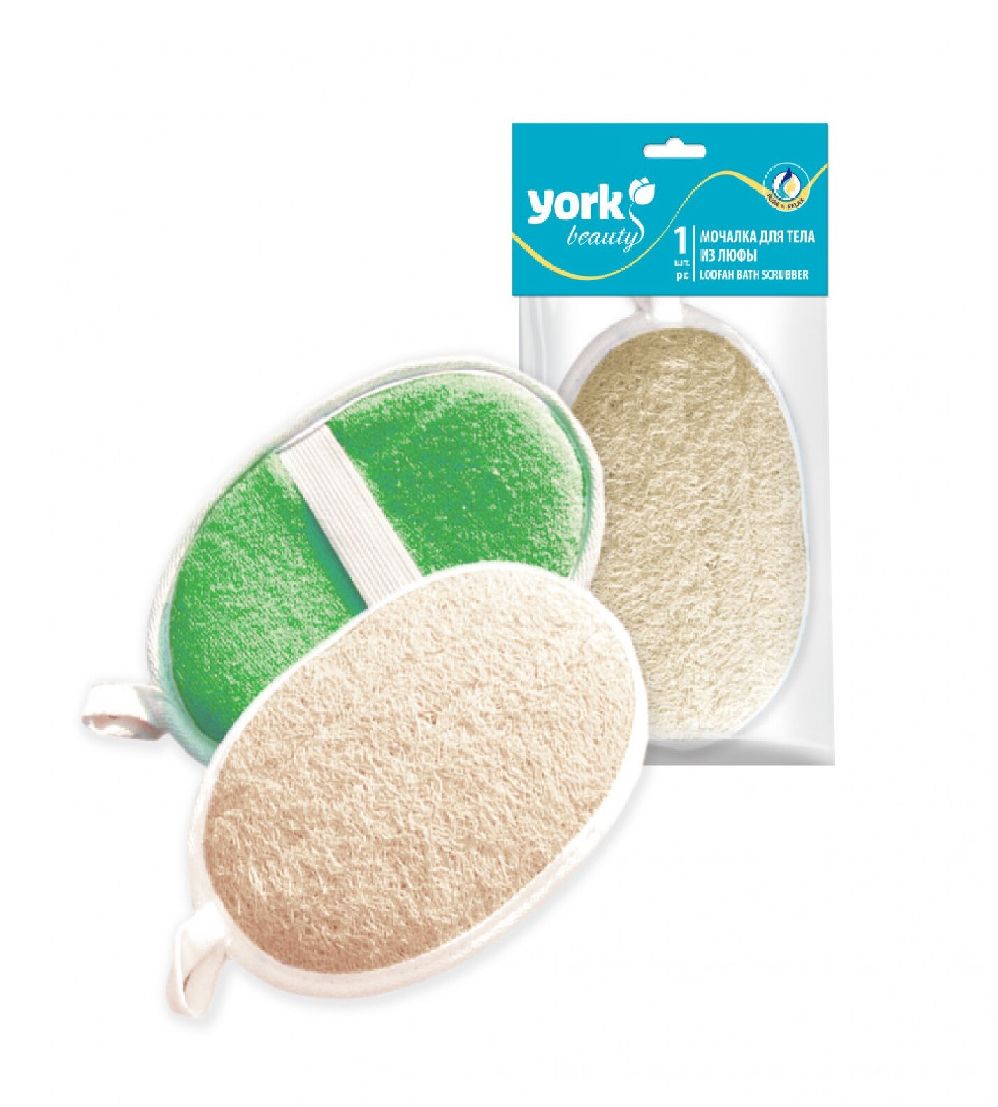 Мочалка-держатель из люфы для многократного использования "Тоголок"