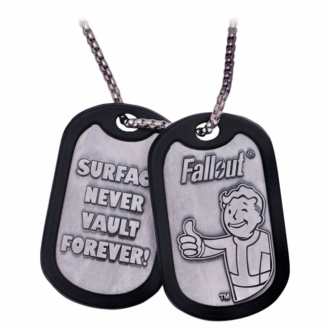 Fallout / Фоллаут Металлические Жетоны Vault-Tec (Dog Tags)