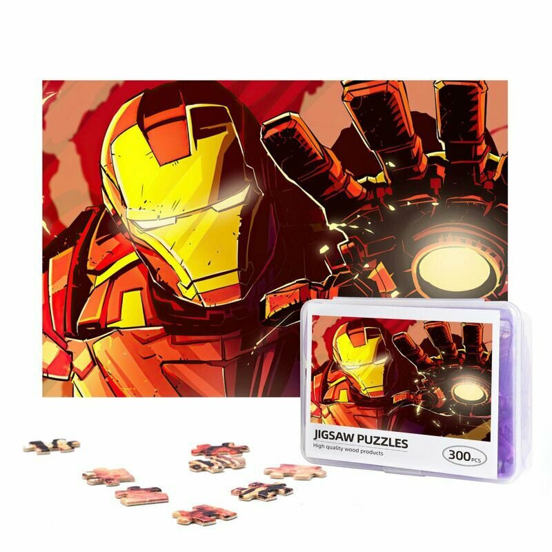 Iron Man Деревянный пазл Марвел Деревянные пазлы Железный человек Marvel