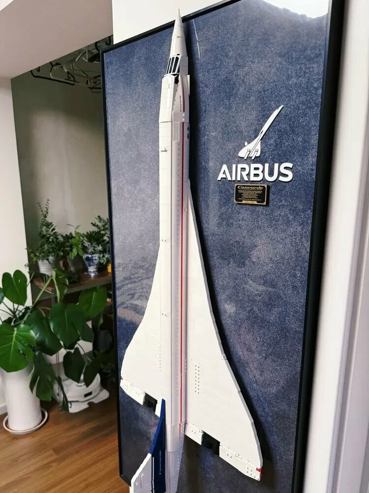 Конструктор Icons "Самолет Конкорд", 2083 детали, от 18 лет, белый