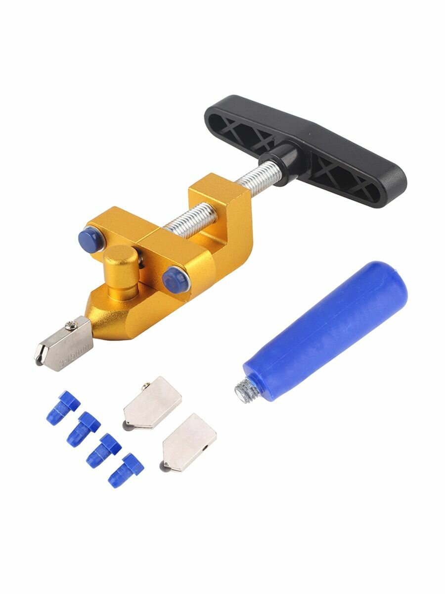 Резак для керамической плитки, стеклорез, цельный портативный многофункциональный инструмент для легкой резки и надреза