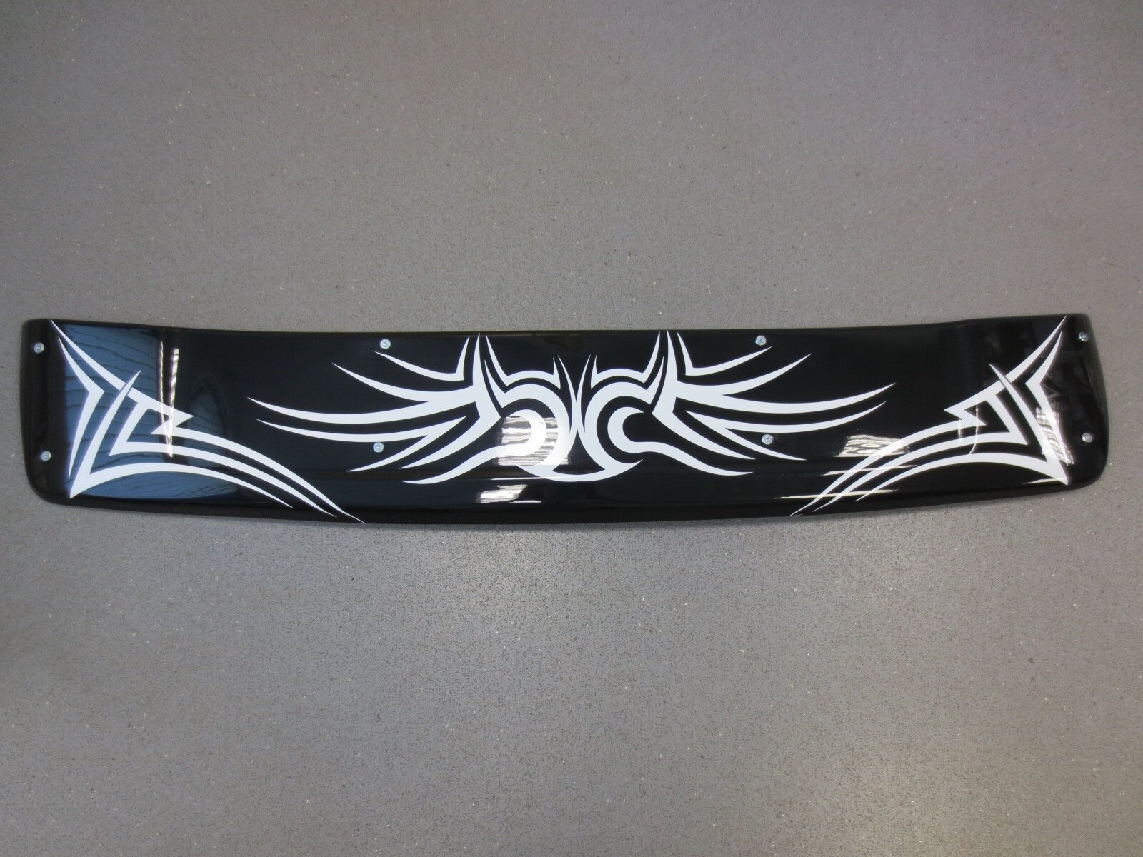 Козырек солнцезащитный лобового стекла "ГАЗель" (высокая кабина) (узор 3-х видов) Черный