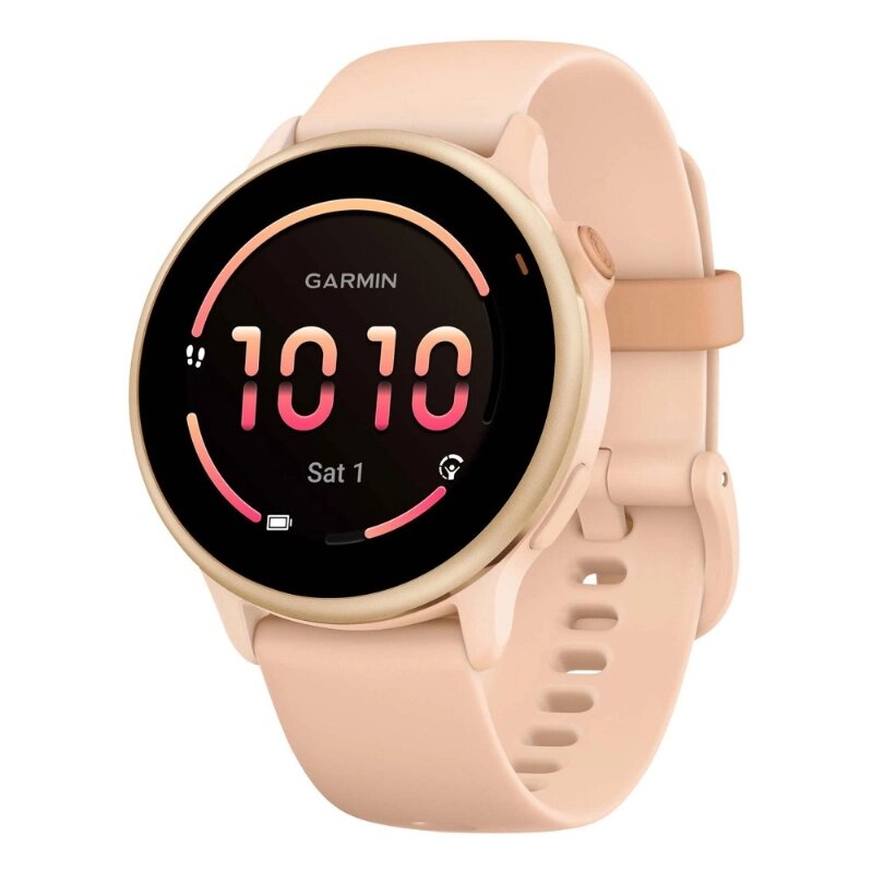 Умные часы Garmin Vivoactive 6 Pink Dawn 010-02985-03, AMOLED, беспроводная зарядка