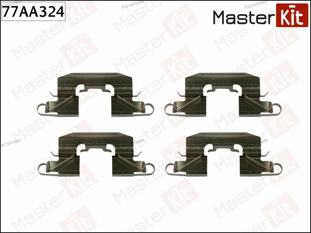 Комплект установочный тормозных колодок Mazda CX-7 (ER) 2006 - 2014, MASTERKIT 77AA324