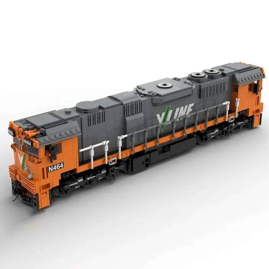 Модель железного поезда VLine N Class оранжевый MOC 2016 деталей