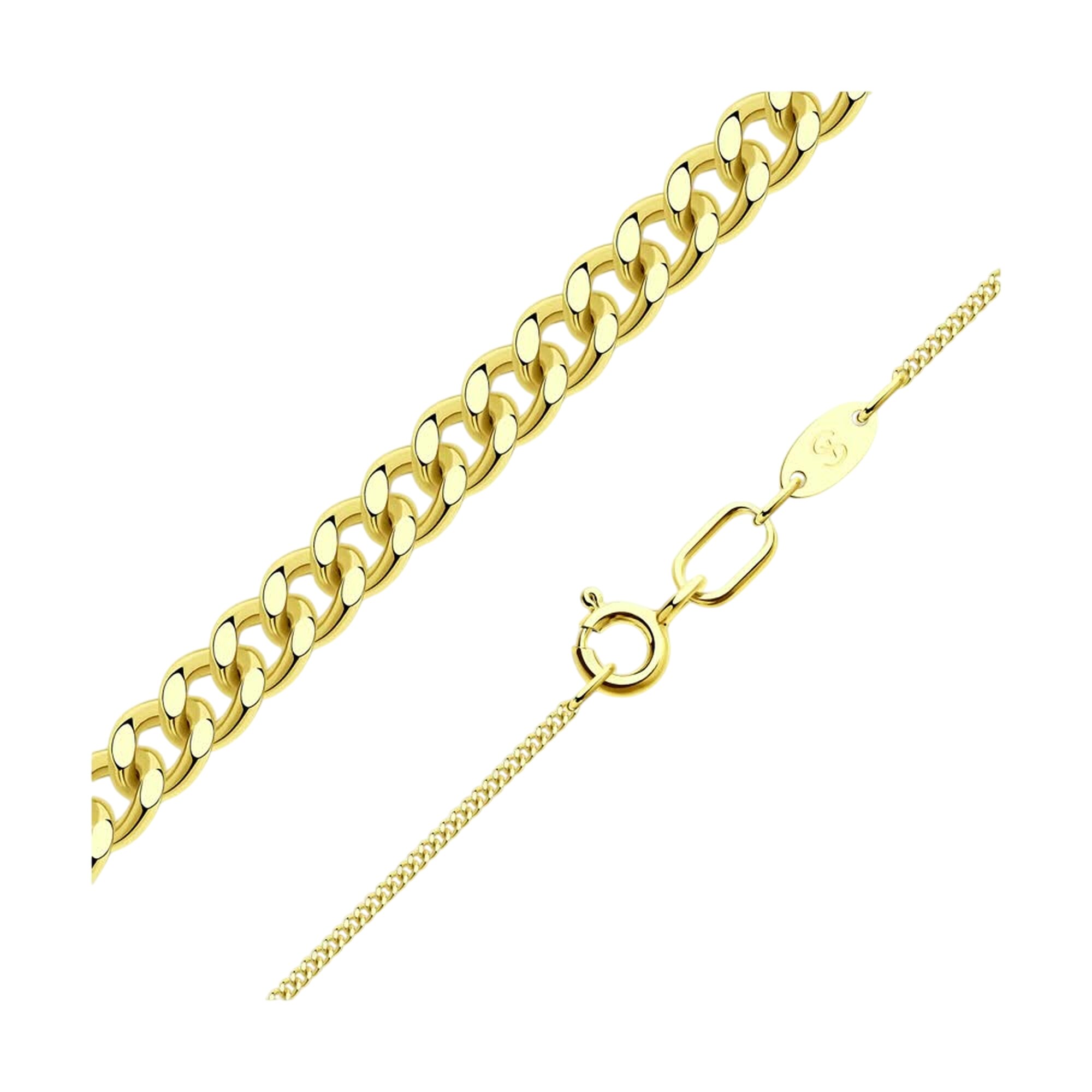 Цепь желтое золото, 585 проба