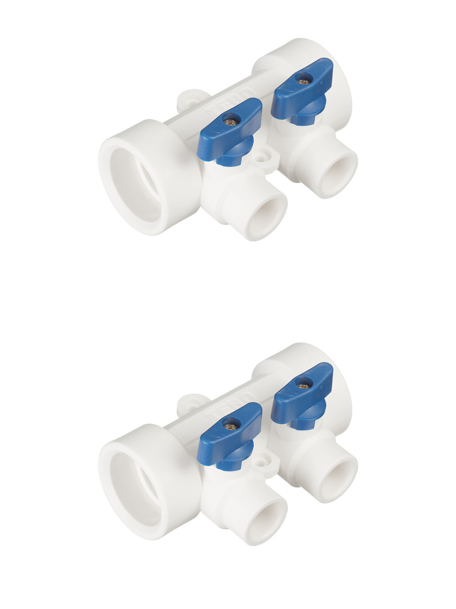 Коллектор полипропиленовый 40 мм х 2 выхода 20 мм (2 шт.)