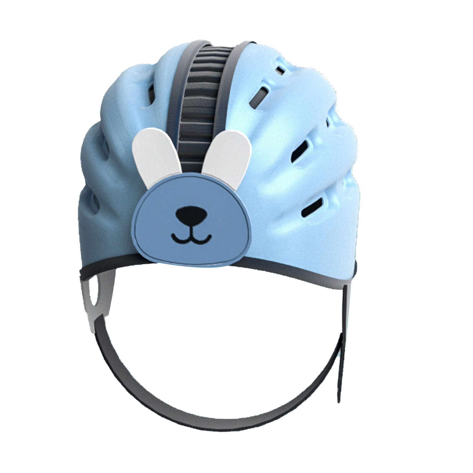 Baby Helmet Adjustable Breathable Soft Anti Collision Toddler Safety Head Protector for Crawling and Walking Blue