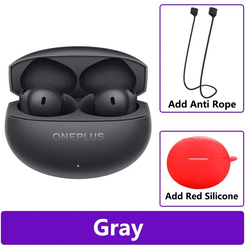 Oneplus Buds 4 Gray TWS наушники с чехлом Gray n Red