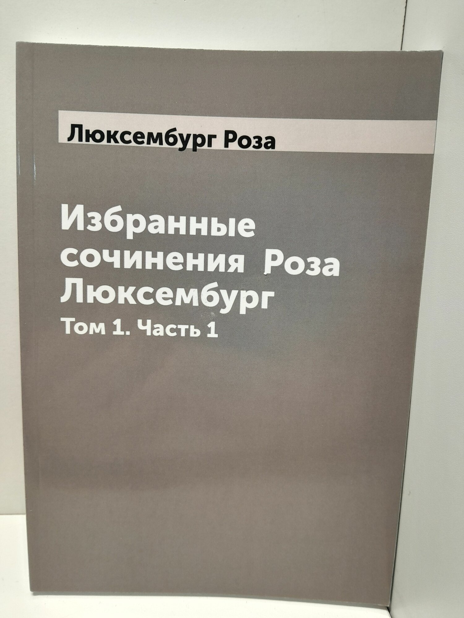 Избранные сочинения Роза Люксембург. Том 1. Часть 1