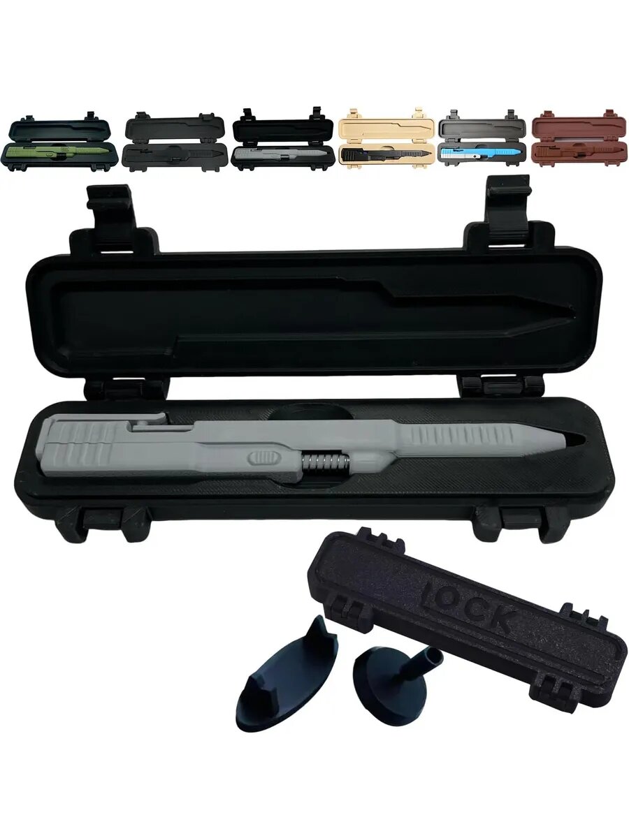 Тактическая шариковая ручка с выдвижным механизмом, многораз