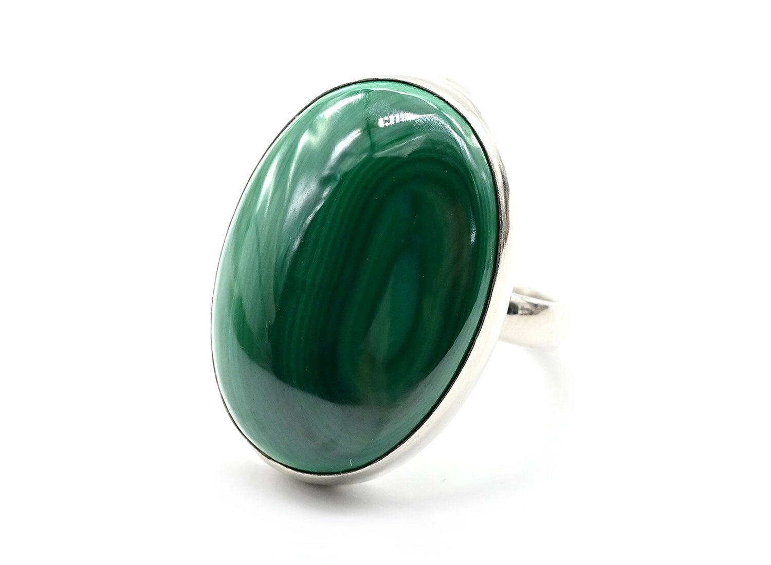 Кольцо, малахит