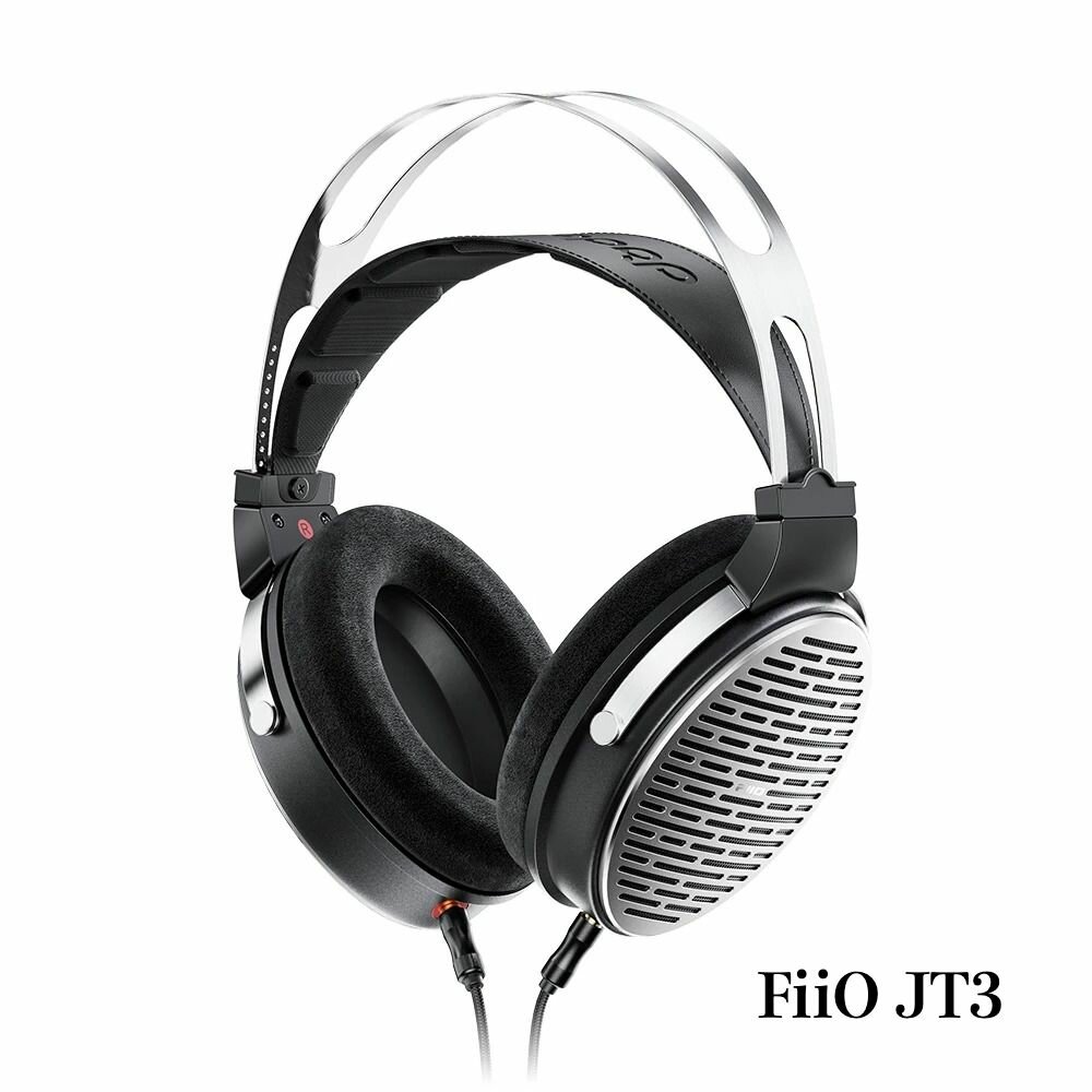 FiiO JT3 Накладные наушники с открытой задней панелью, динамический динамик 50 мм, PEK+PU