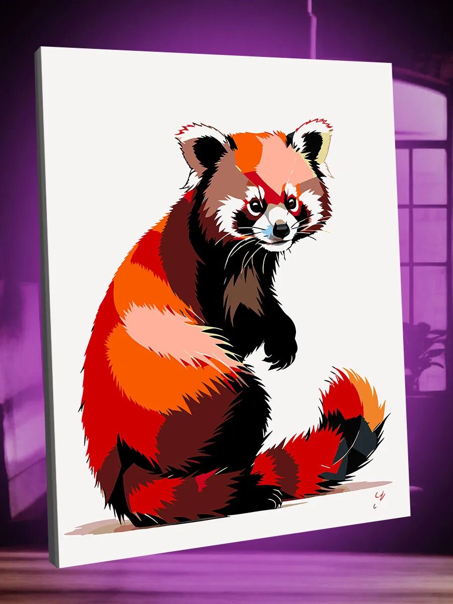 Картина по номерам Панда