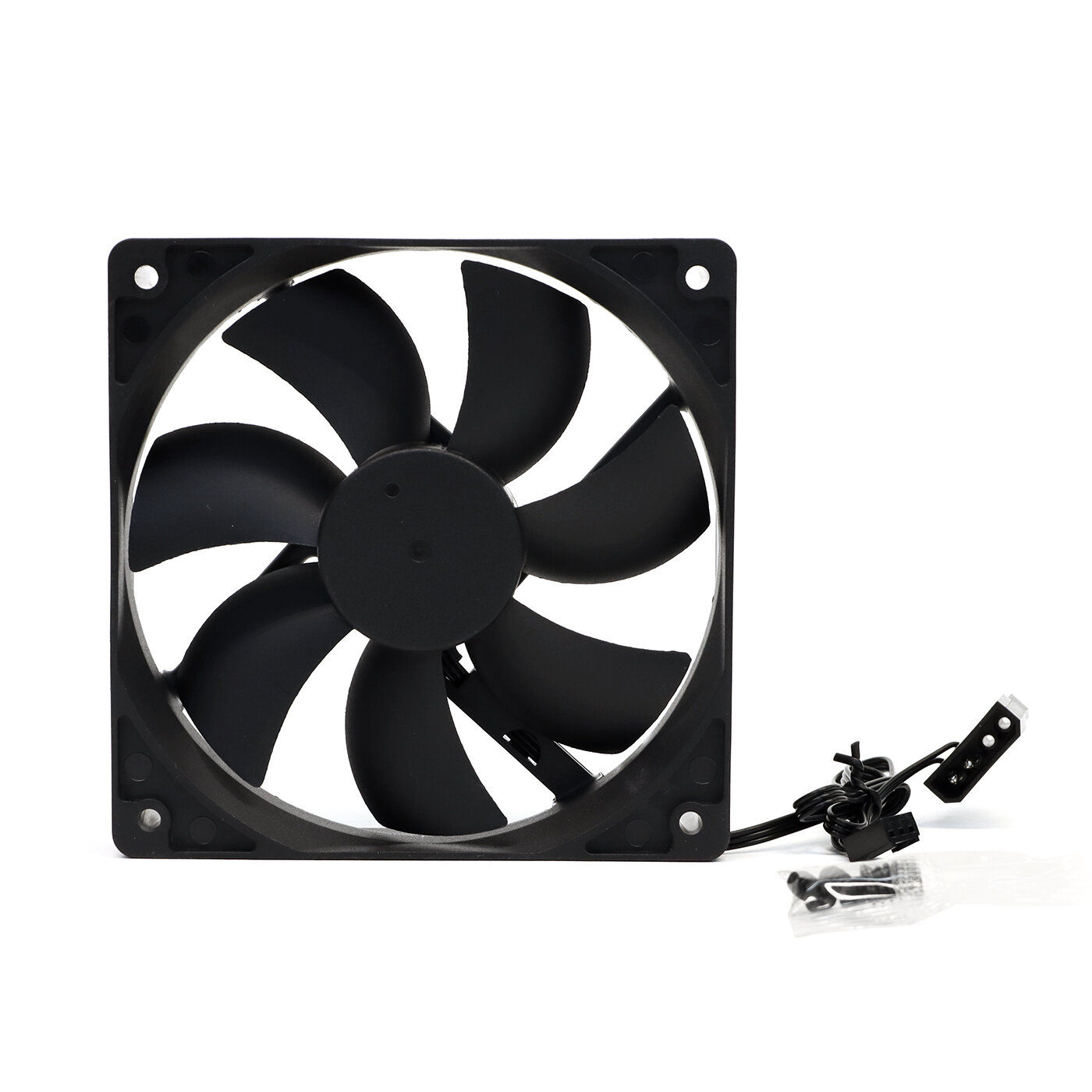 Вентилятор BaseTech BT-F120X25-3PBV2 120 мм, 3-pin/Molex, 1шт (BT-F120X25-3PBV2)