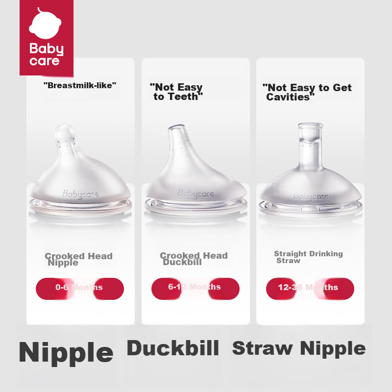 Babycare Baby Direct Drinking Nipple Gravity Ball Accessory Kit, 3.0pro Universal Accessories, Silicone Nipple