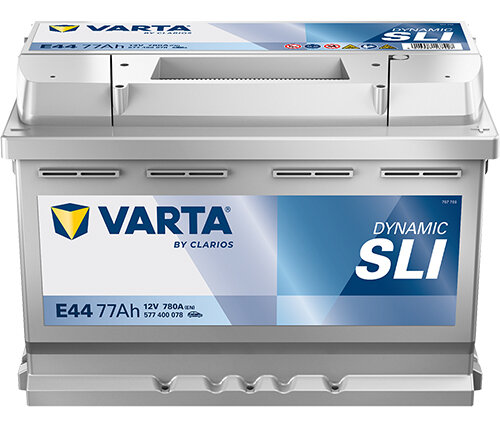 Аккумулятор Varta E44 Silver Dynamic 577 400 078, 278x175x190, обратная полярность, 77 Ач