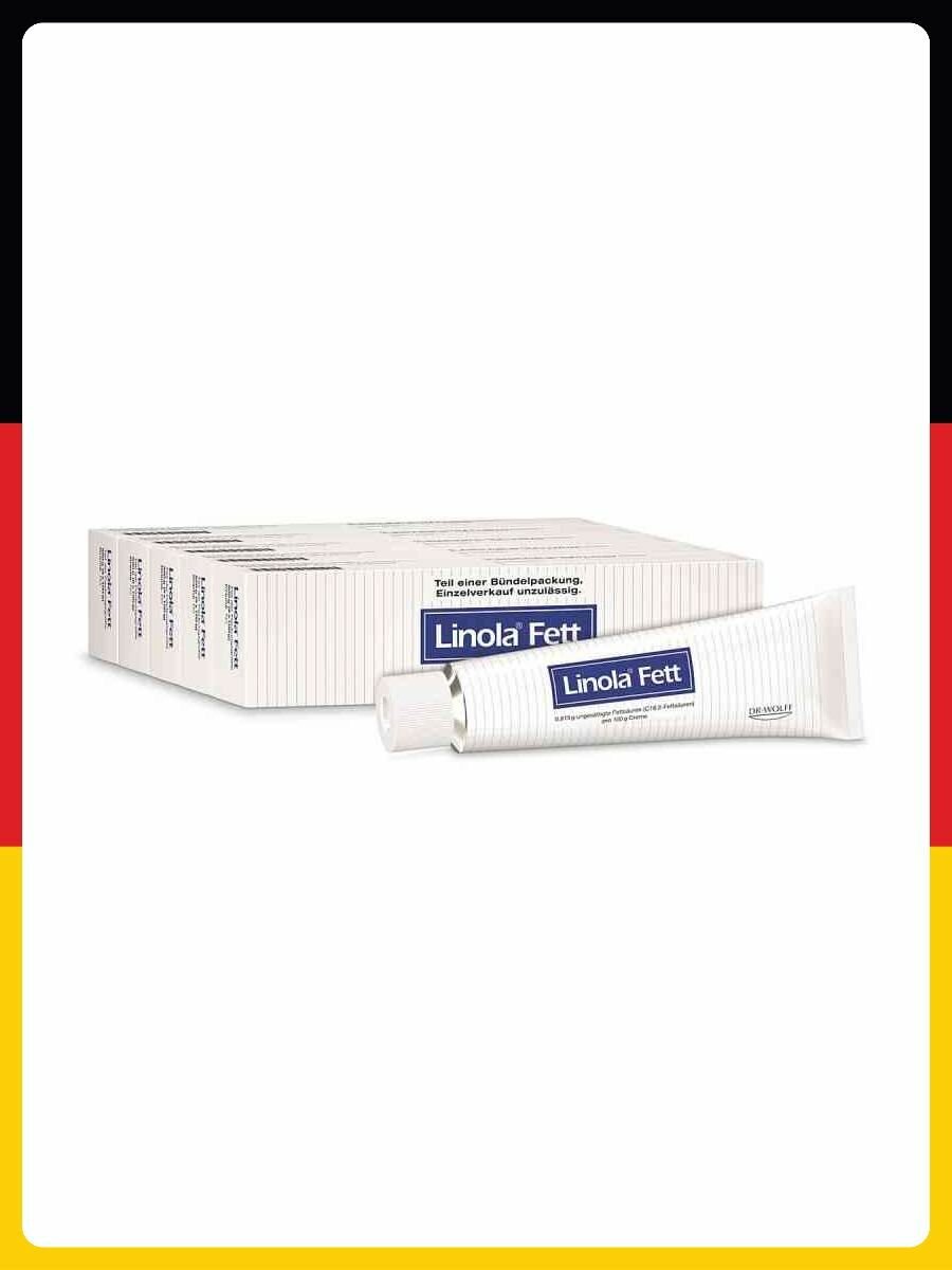 Крем для ухода за кожей Linola Fett Creme, 5x100 г