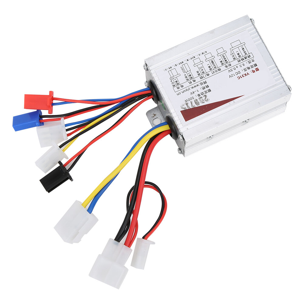 12V 500W Brush Motor Controller Aluminium Alloy Shell Electric Bicycle Scooter Accessory