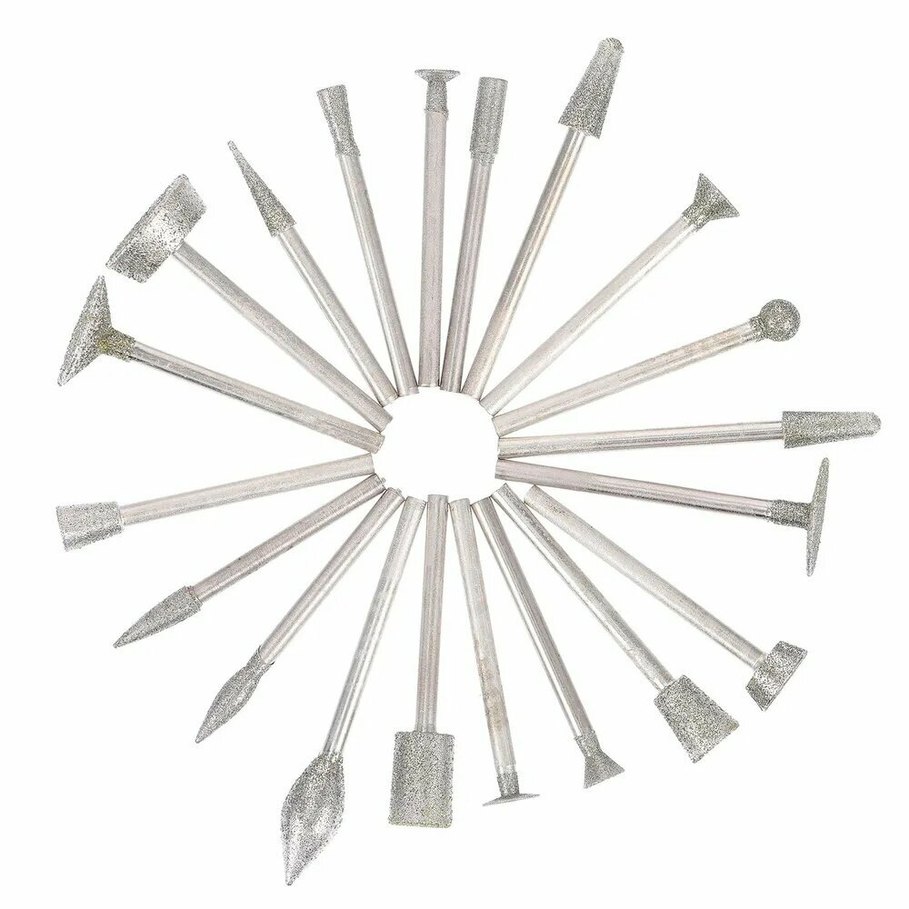 20 Штук Алмазные Буры, Из Алмаза, Для Гравировочных И Полировочных Работ