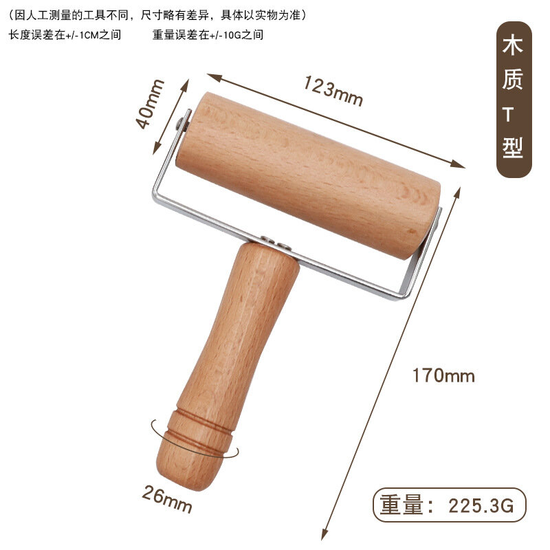 Деревянный скалка для домашнего использования, двусторонняя, маленькая, для алмазной живописи, выпечки, нескользящая, для пиццы, блинов, пресс для теста