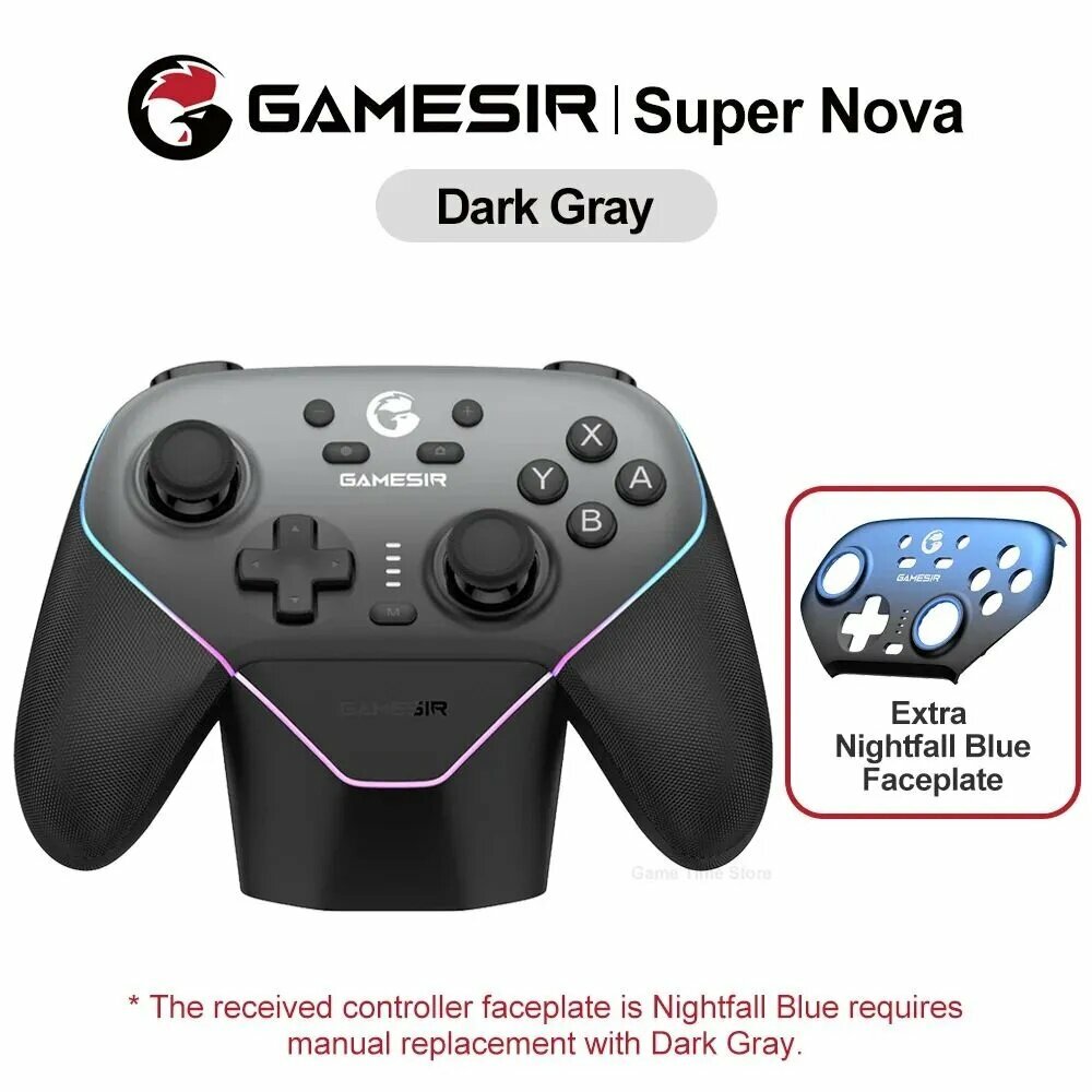 Gamesir Supernova Nova Мультиплатформенный контроллер с эффектом Холла 2-го уровня запускает магнитную съемную панель ПК на базе Android