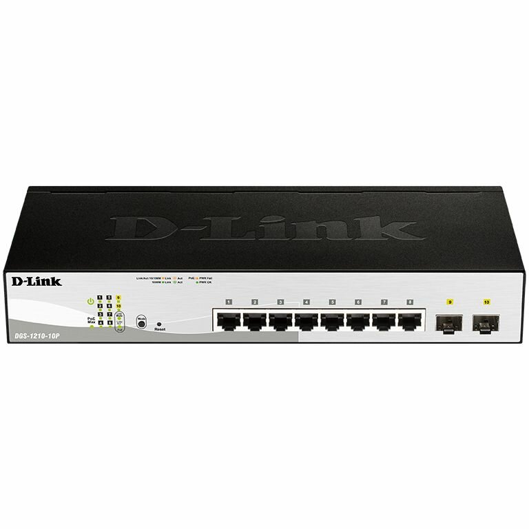 D-Link DL-DGS-1210-10P/F3A Коммутатор POE