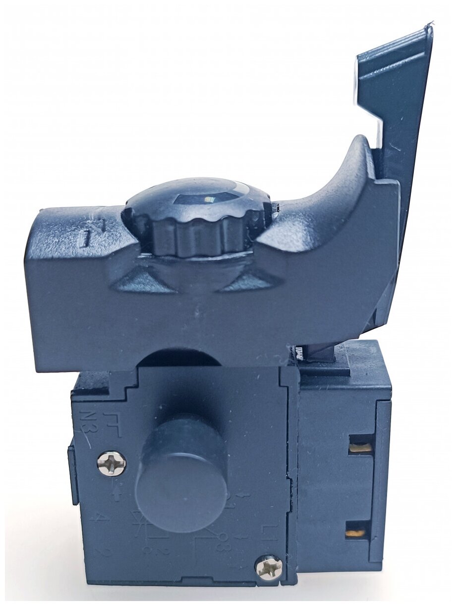 Выключатель (194) для дрель реверс прямой, смотрит внутрь №706