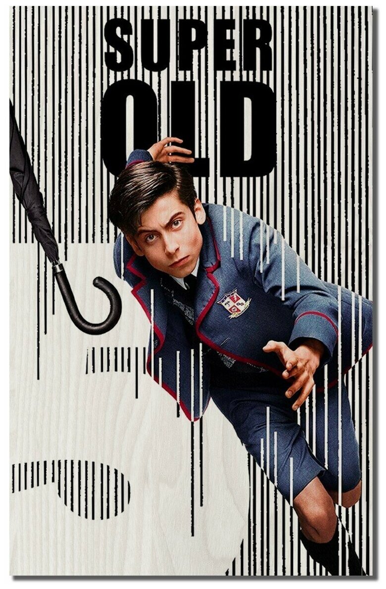 Картина интерьерная на дереве, рисунок Сериал Академия Амбрелла - 6399 В