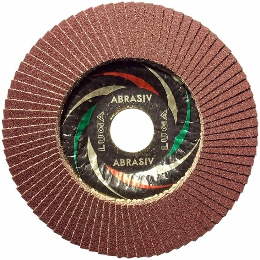 Круг лепестковый торцевой 150х22 Р80 Луга Абразив (10 шт)