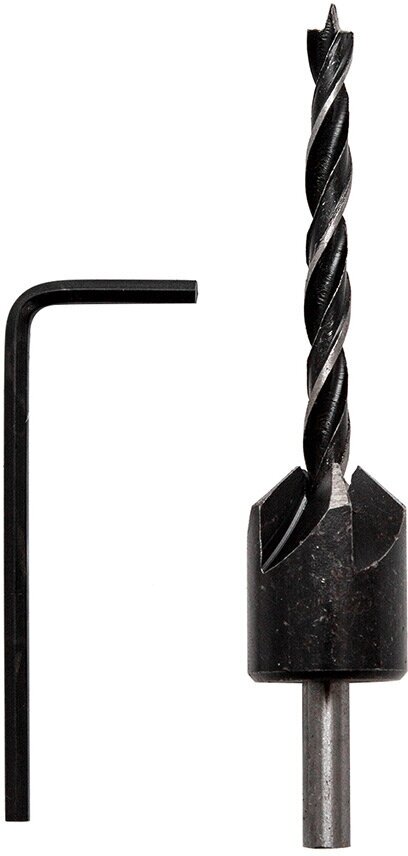 Сверло по дереву спиральное Vira 5х86 мм с зенкером (552055)