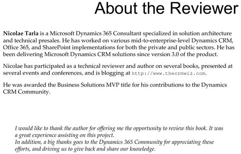 Характеристики модели Microsoft Dynamics 365 Extensions Cookbook. Add functionality to existing ...