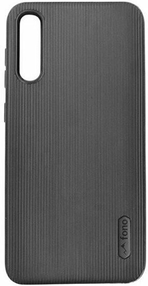 Чехол на Samsung Galaxy A30S/ A50S, рифленый силикон, черный
