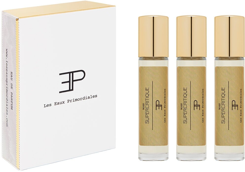 LES EAUX PRIMORDIALES Rose Supercritique Набор парфюмерная вода унисекс, 3x11 мл