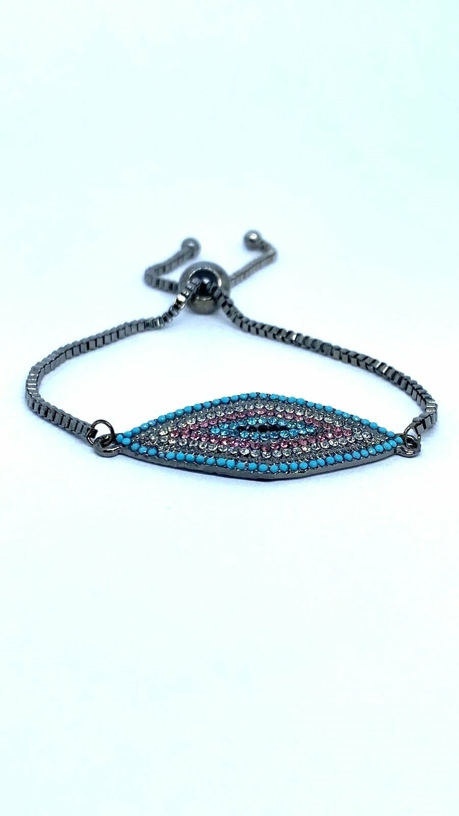 Браслет-цепочка, искусственный камень